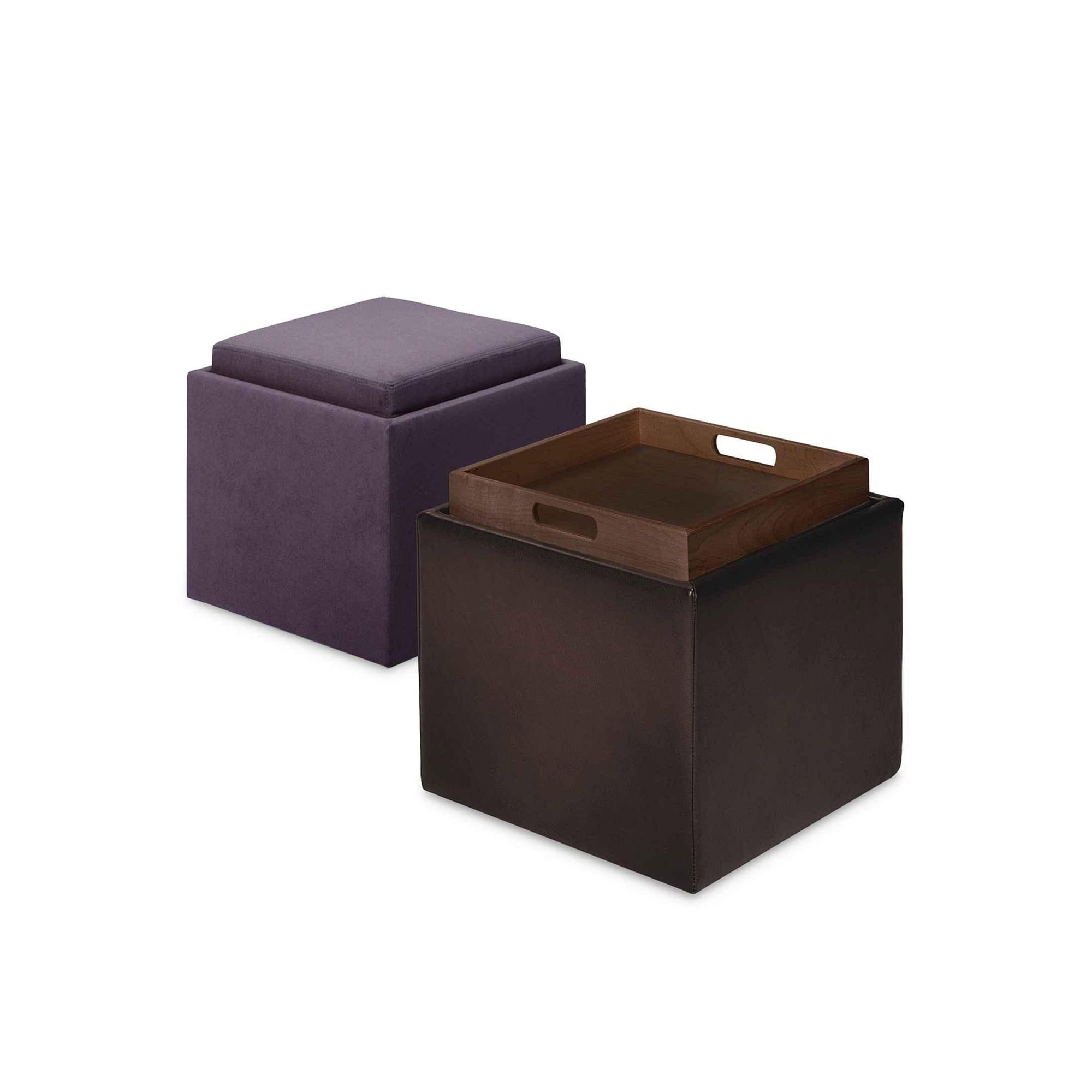 American Leather Uno Ottoman | Contemporary Ottomans
