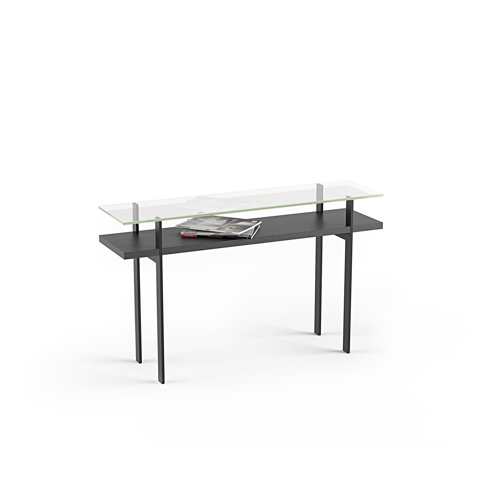 Terrace 1153 Modern Glass Console Table By BDI | Sklar Furnishings