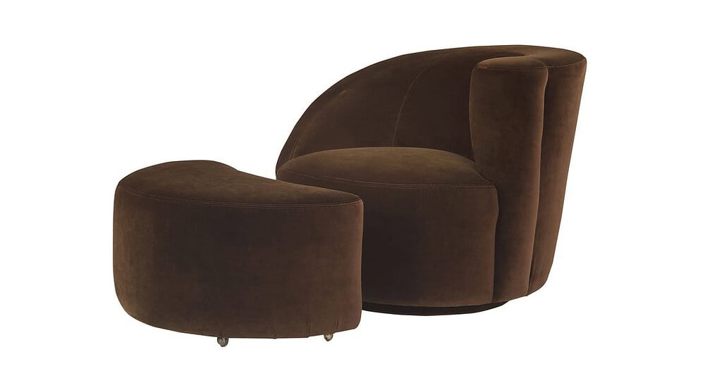 Scroll Corkscrew Swivel Chair | Contemporary Accent Chairs
