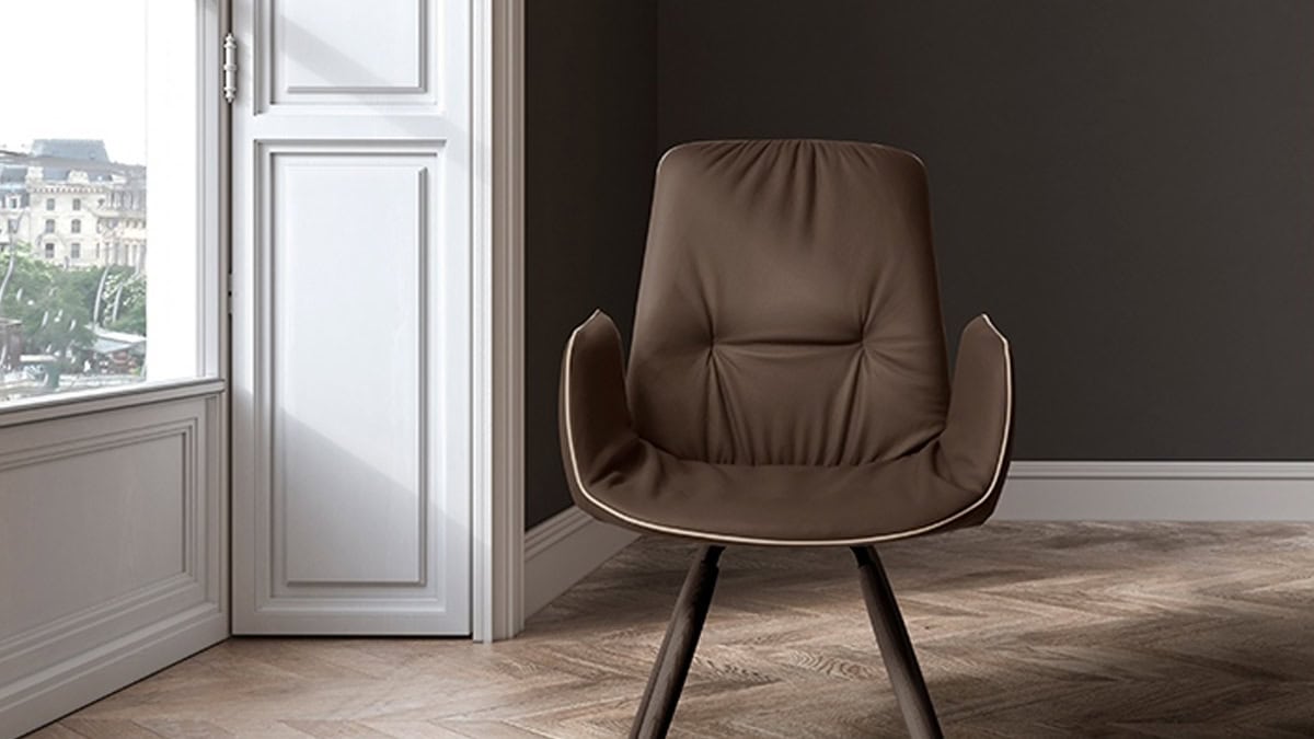 Lisa Wood Trestle Chair | Furniture | Sklar Furnishings