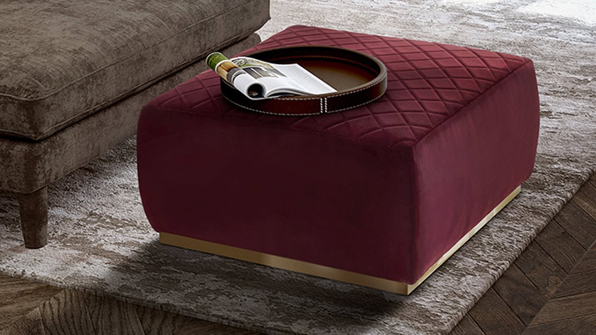 Willy Pouf With Profile | Furniture | Sklar Furnishings