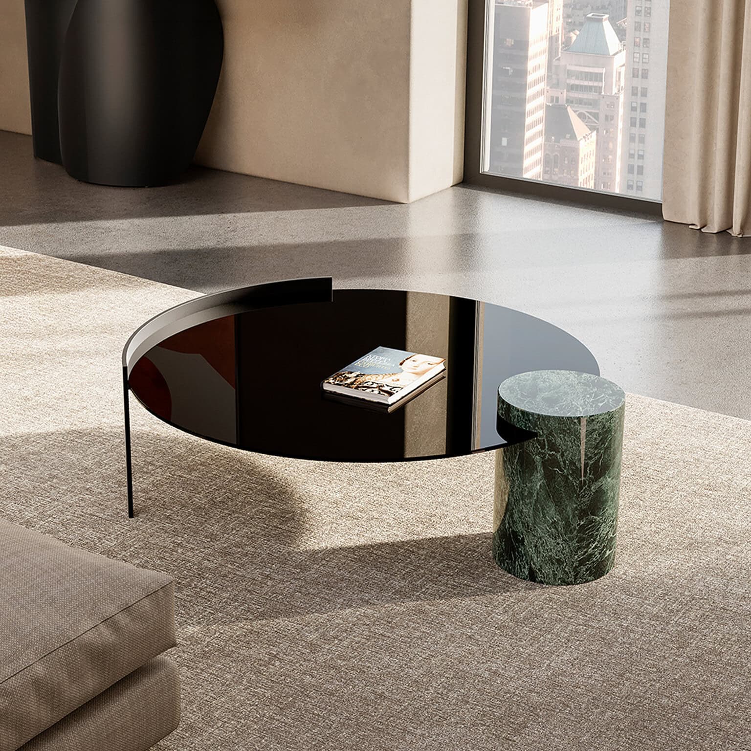 Peo Low Glass Coffee Table | Furniture | Sklar Furnishings