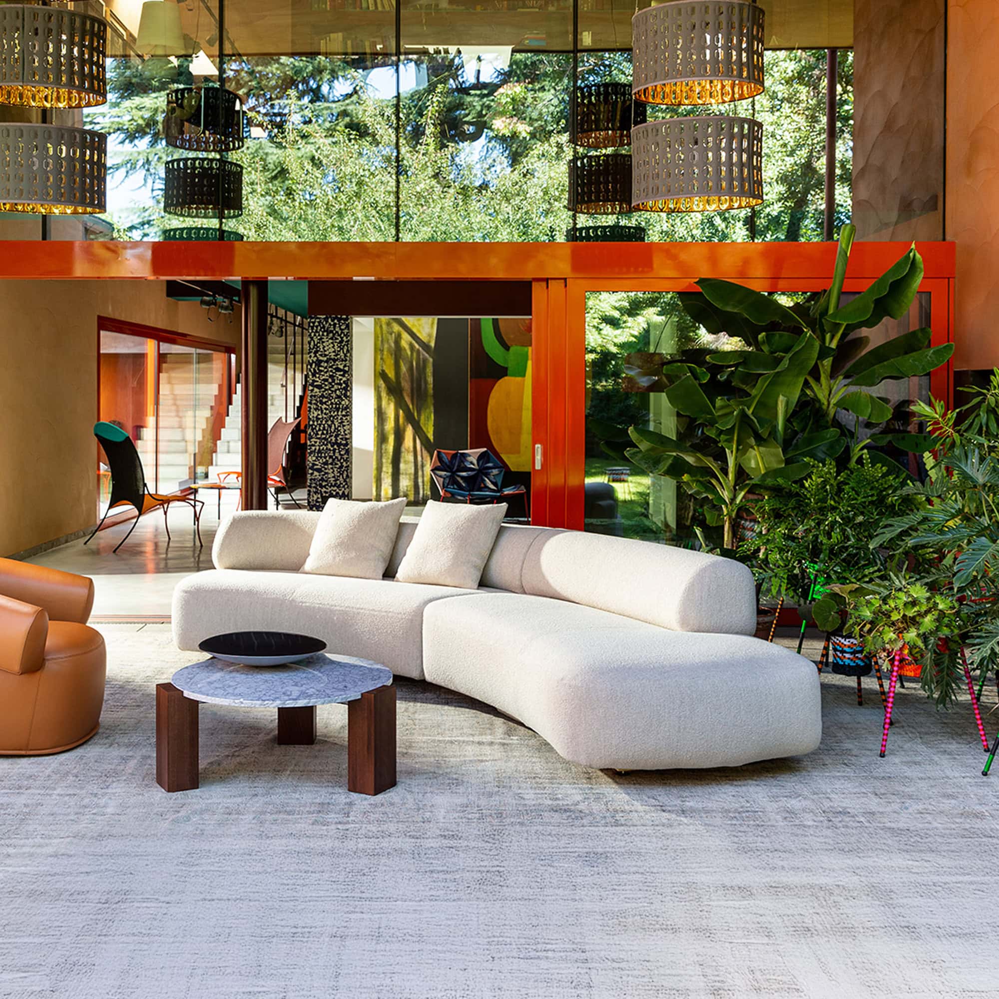 Gogan Modular Curved Sofa | Furniture | Sklar Furnishings