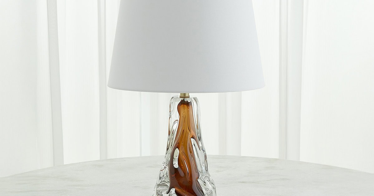 Lila Sculptural Glass Table Lamp | Lighting And Accessories | Sklar ...