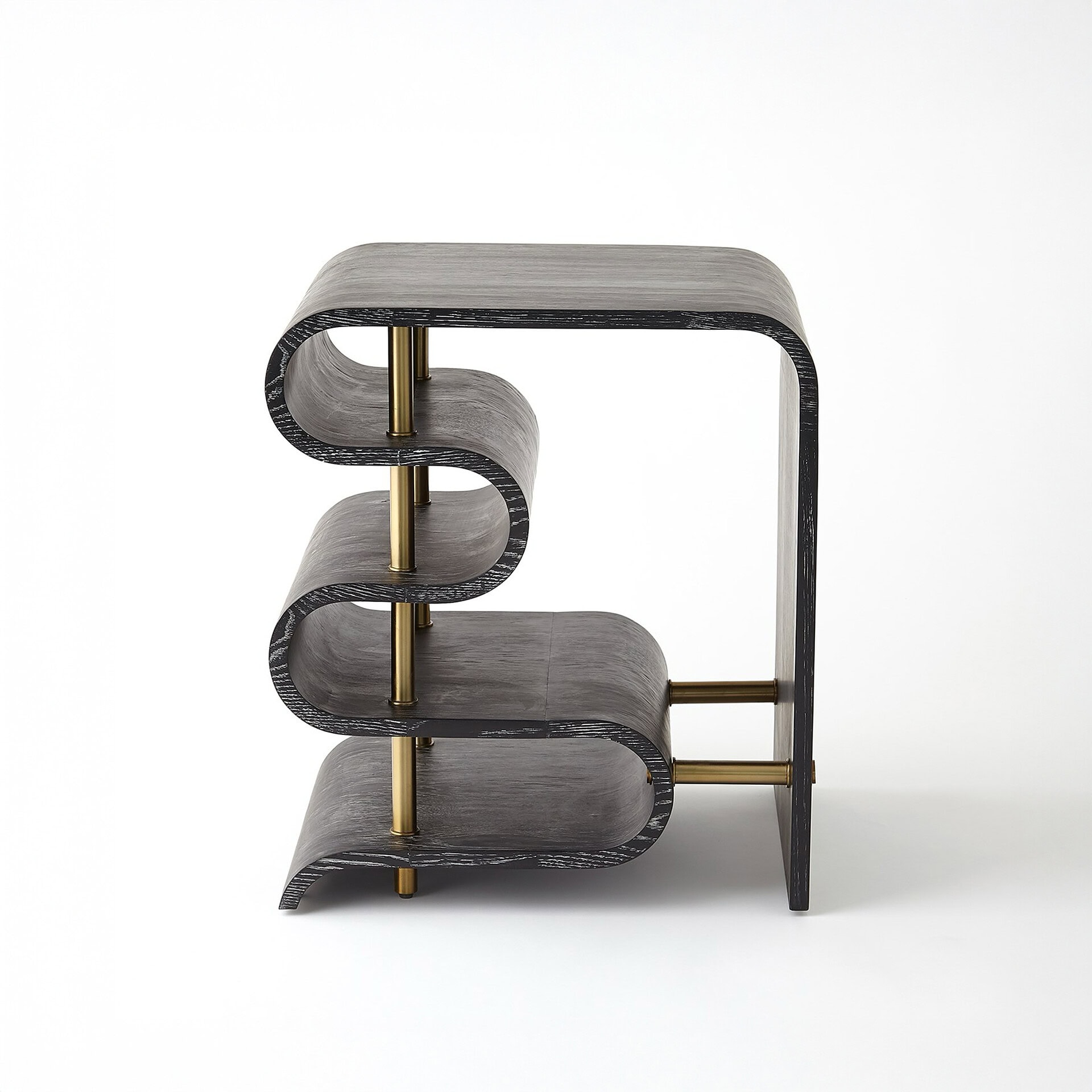 Traverse Curved Wood Side Table | Furniture | Sklar Furnishings