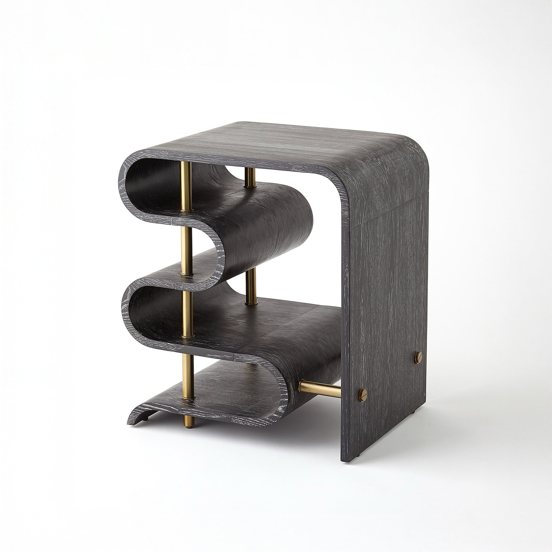 Traverse Curved Wood Side Table | Furniture | Sklar Furnishings